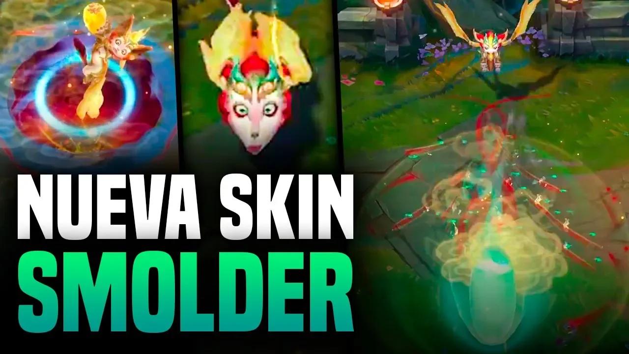😂RIOT QUE ES ESTO?SMOLDER DEJA DE SER UN DRAGON EN SU SKIN SECUNDARIA