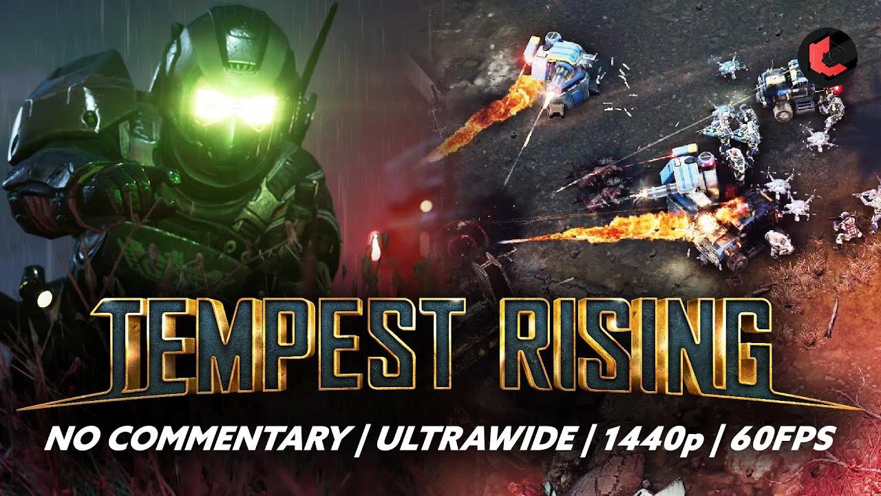 Tempest Rising FULL Demo Play through | No Commentary | Ultra wide ...