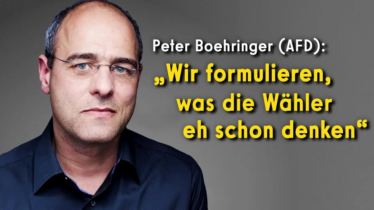 Peter Boehringer zum AFD-Kurs, Migrations- und Geldpolitik