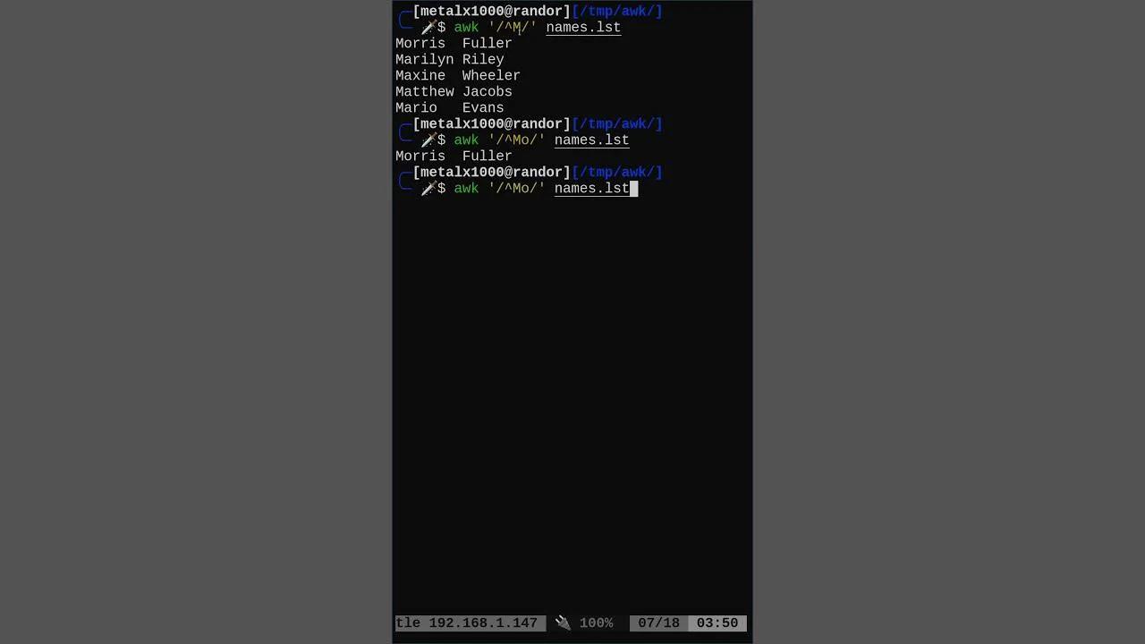 07 AWK Tutorial Short