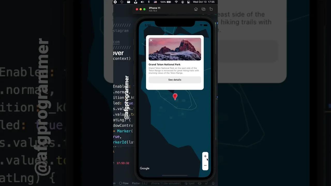 Flutter Google Map Example - Day 41 #shorts Flutter Google Map Example - Day 41 #shorts
