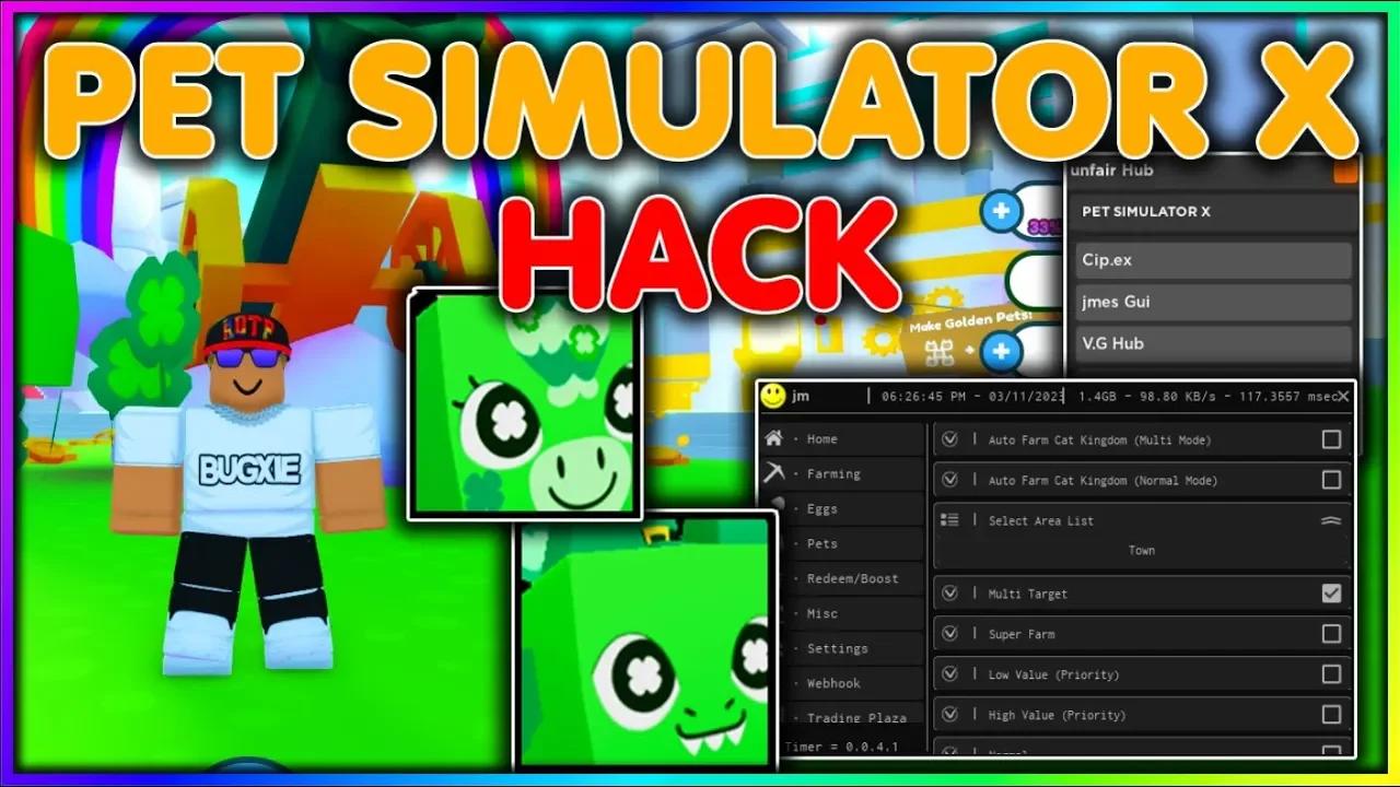 [UPDATED🍀] Pet Simulator X Script - Hack GUI🍀AUTO FARM, OPEN NEW EGGS ...