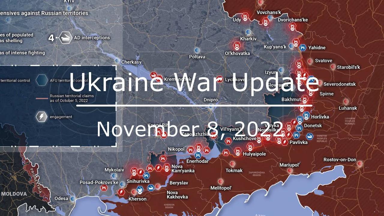 Ukraine Update, Rybar War Map for November 8, 2022, Kherson Starobilsk ...