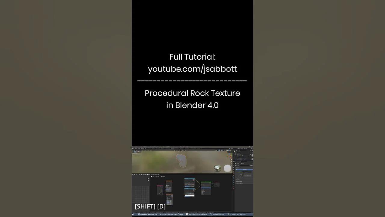 How to make a procedural rock material in Blender #shorts How to make a procedural rock material in Blender #shorts