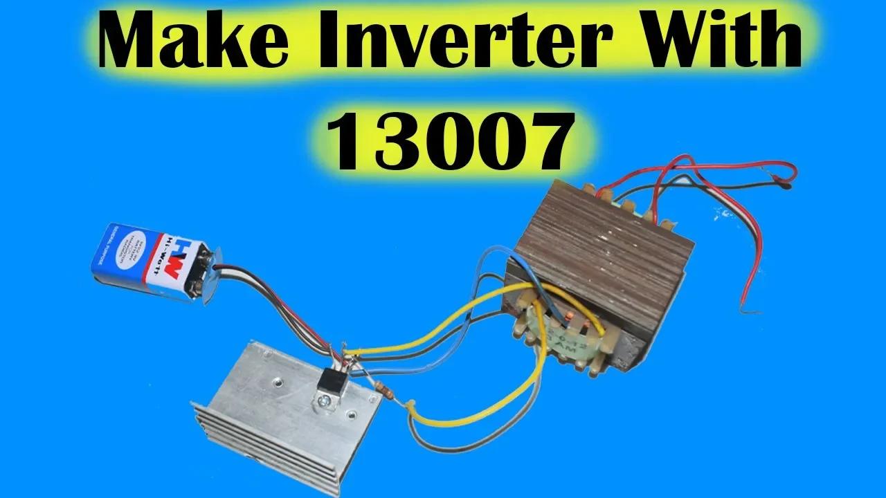 12v to 230v 50Hz high power simple INVERTER with 13007 #thewattworld