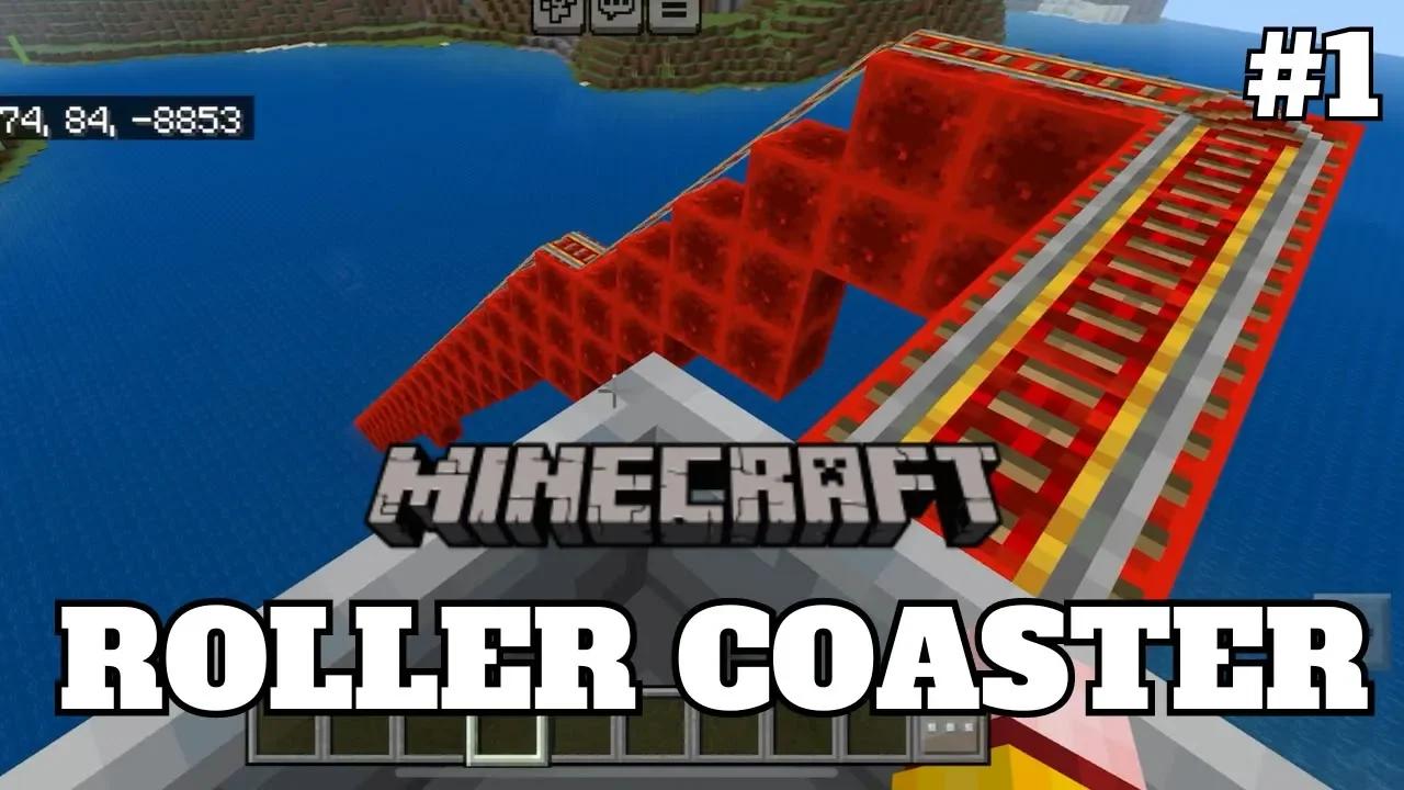 Minecraft Roller Coaster Build #1 - Epic Thrills Await in the World of ...