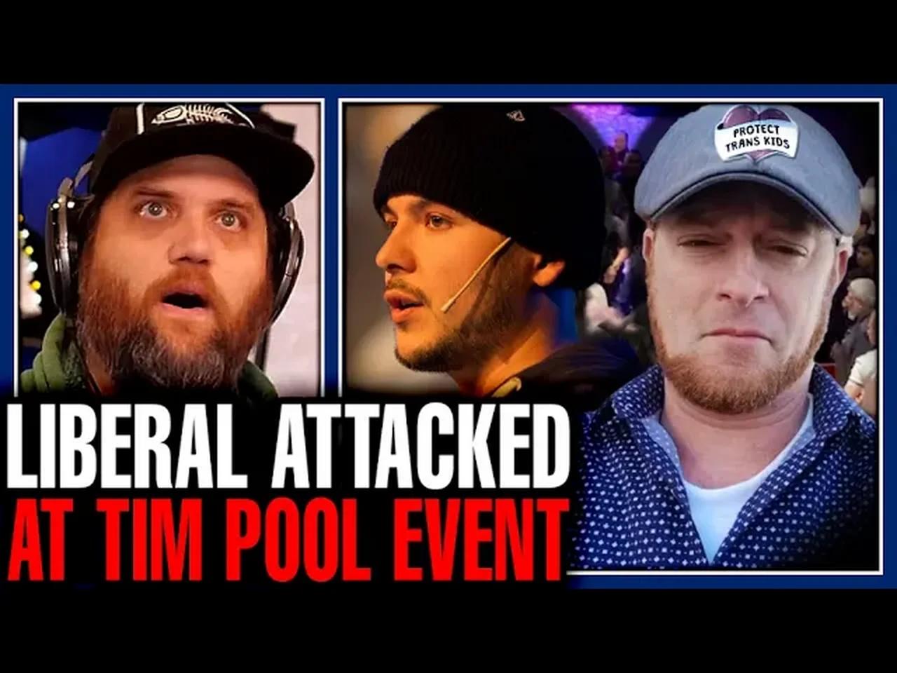 Tim Pool Event CHAOS As Liberal Gets Smacked By Crowd Member & Turns ...