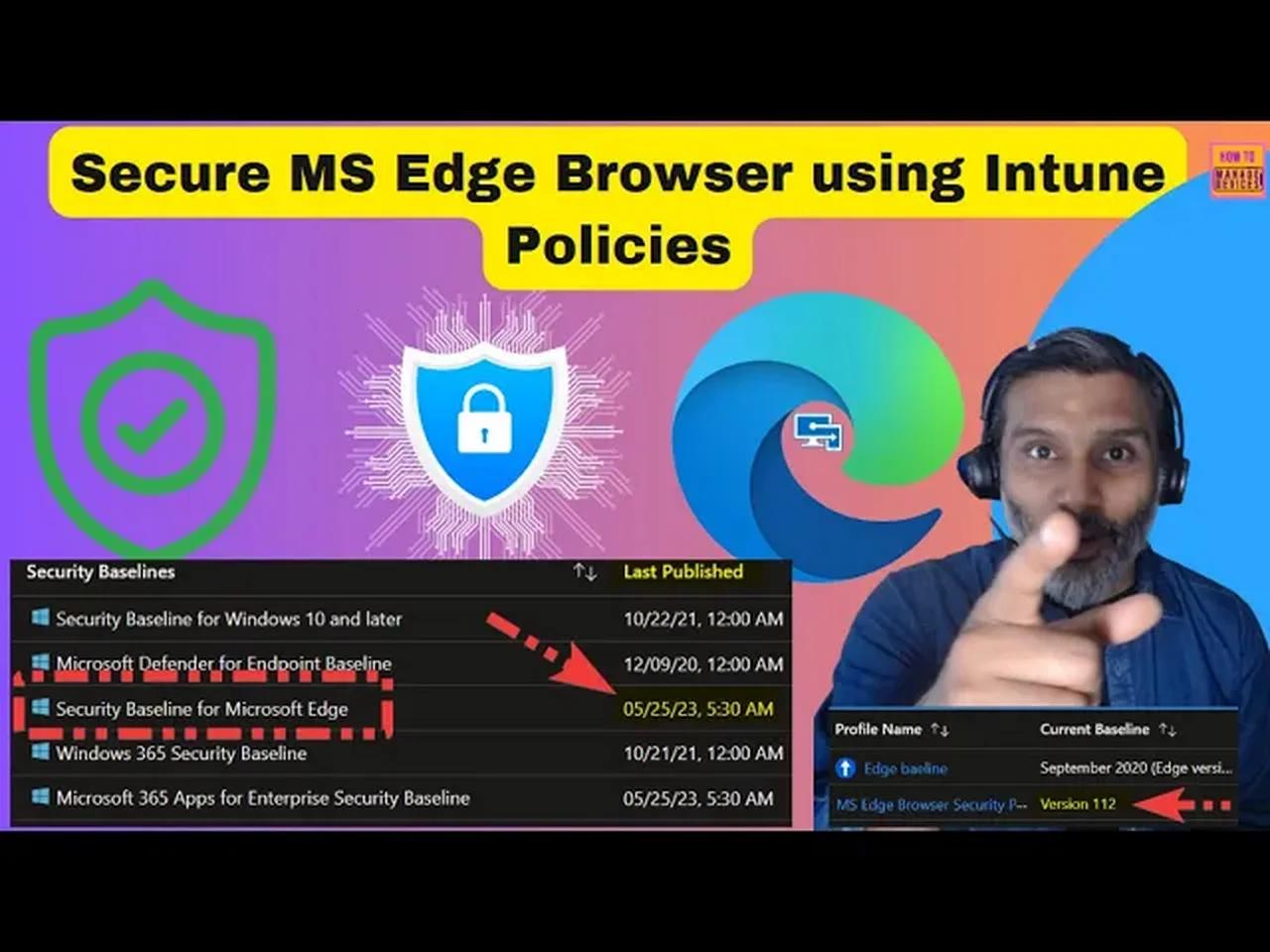 Secure Microsoft Edge Browser Using Intune Security Policies