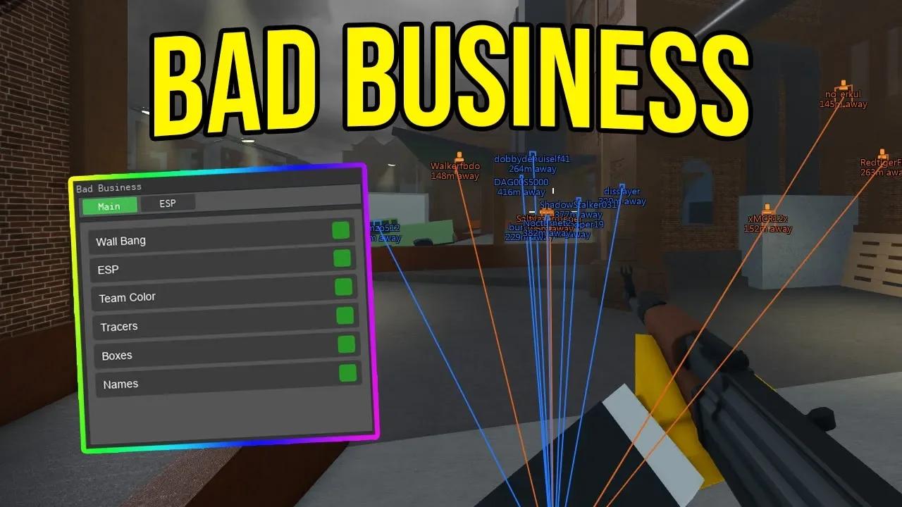 ROBLOX BAD BUSINESS HACK | OP GUI SCRIPT UNPATCHED