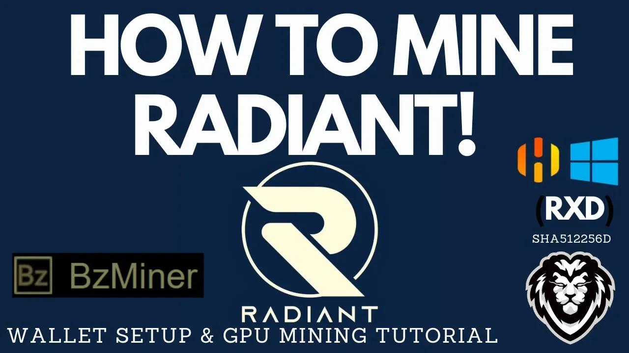 How To Mine Radiant RXD - HIVE OS & WINDOW MINING TUTORIAL