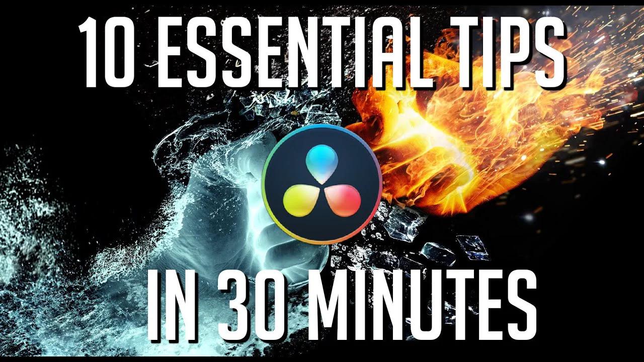 Learn 10 Essential Editing Tips & Tricks in 30 Minutes - Resolve 16