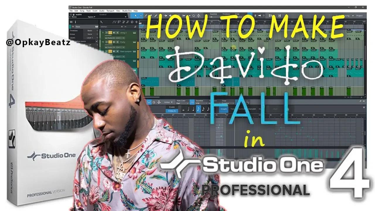 How to make Davido Fall instrumental in studio one 4