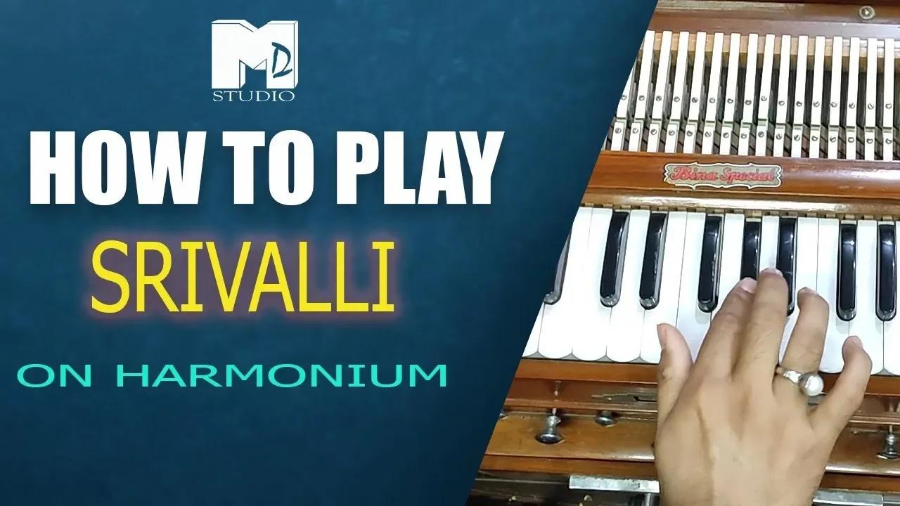 How To Play Srivalli on Harmonium | Learning Harmonium