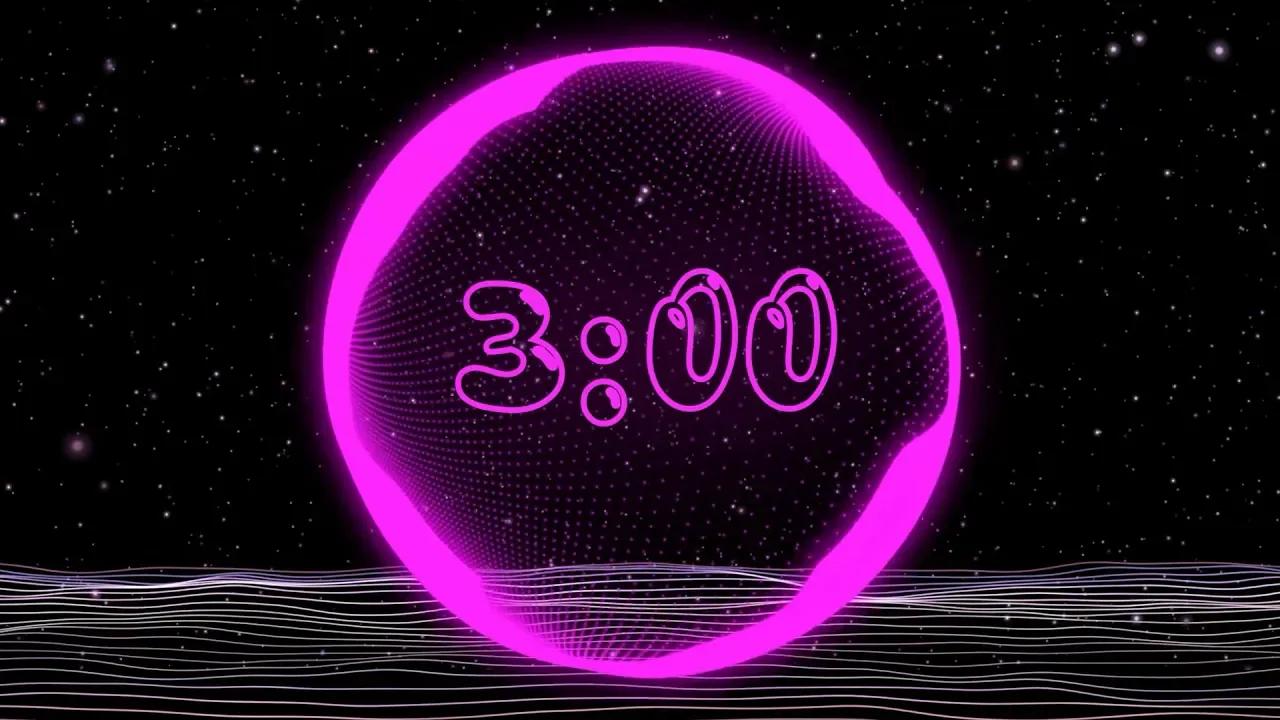 3 Minute Countdown Timer With No Copyright Background Music.