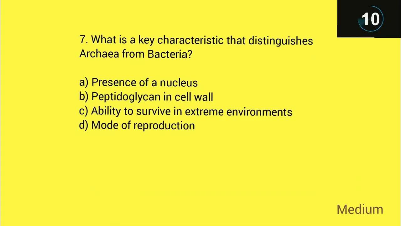Biology Microorganisms questions for grade 12