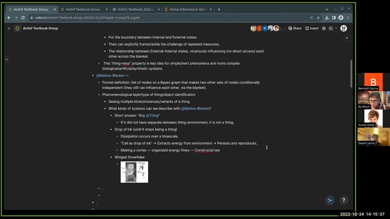 ActInf Textbook Group ~ Cohort 5 ~ Session 6 (Chapter 3, Part 1) ~ 10 ...