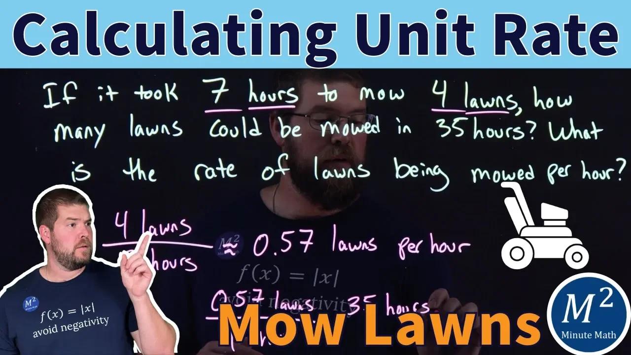 How Many Lawns Can You Mow? Calculating with Unit Rates!