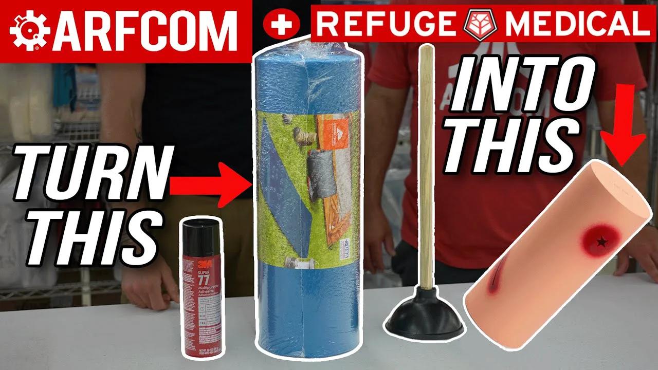 Make Your Own Wound Packing Trainer On The Cheap! | Medical Series