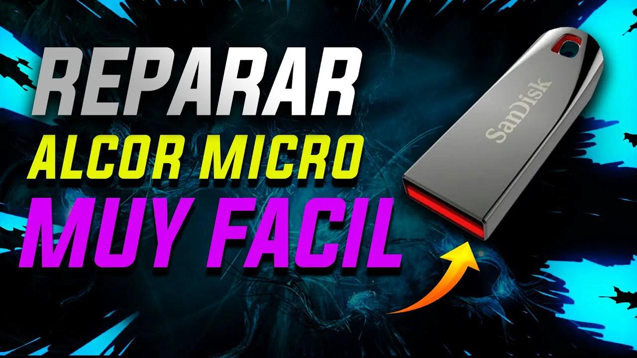 🚨Como reparar Memoria USB con chip controlador Alcor Micro