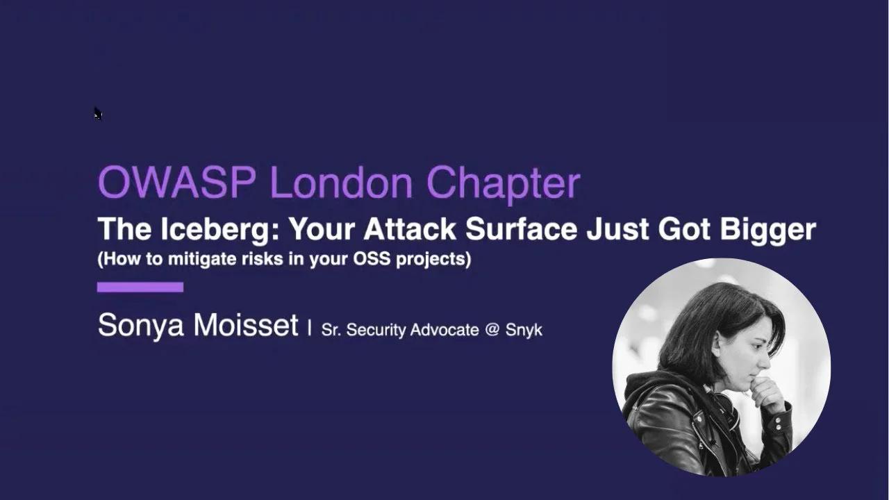 "The Iceberg: How to mitigate risks in your OSS projects" - Sonya Moisset