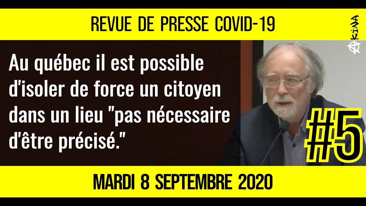 Au Québec il est possible d'isoler de force un citoyen dans un lieu ...