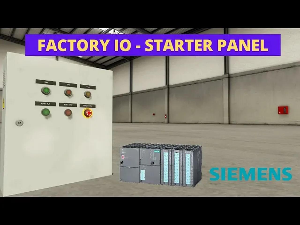 Siemens TIA & Factory IO Starter Panel PLC program