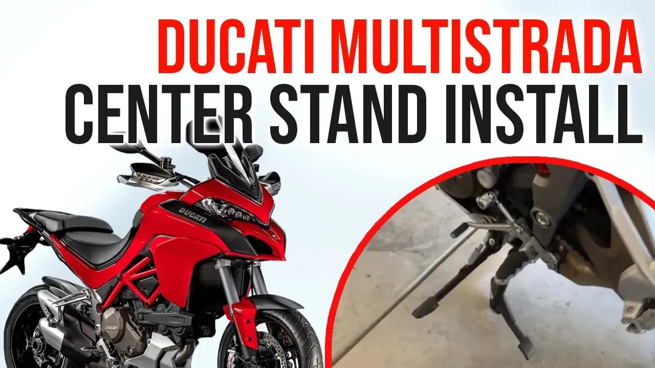 How to install a motorcycle center stand | Ducati Multistrada 1200s ...
