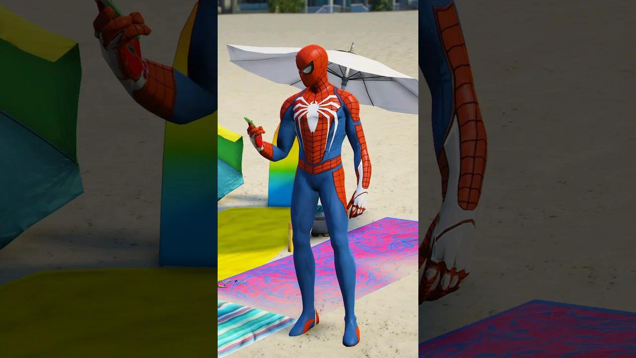 SPIDER-MAN SAVES LITTLE GIRL FROM GHOSTFACE #spiderman #gta5 #shorts