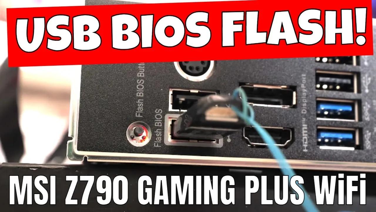 How To Use USB BIOS Flashback MSI Z790 Gaming Plus WiFi