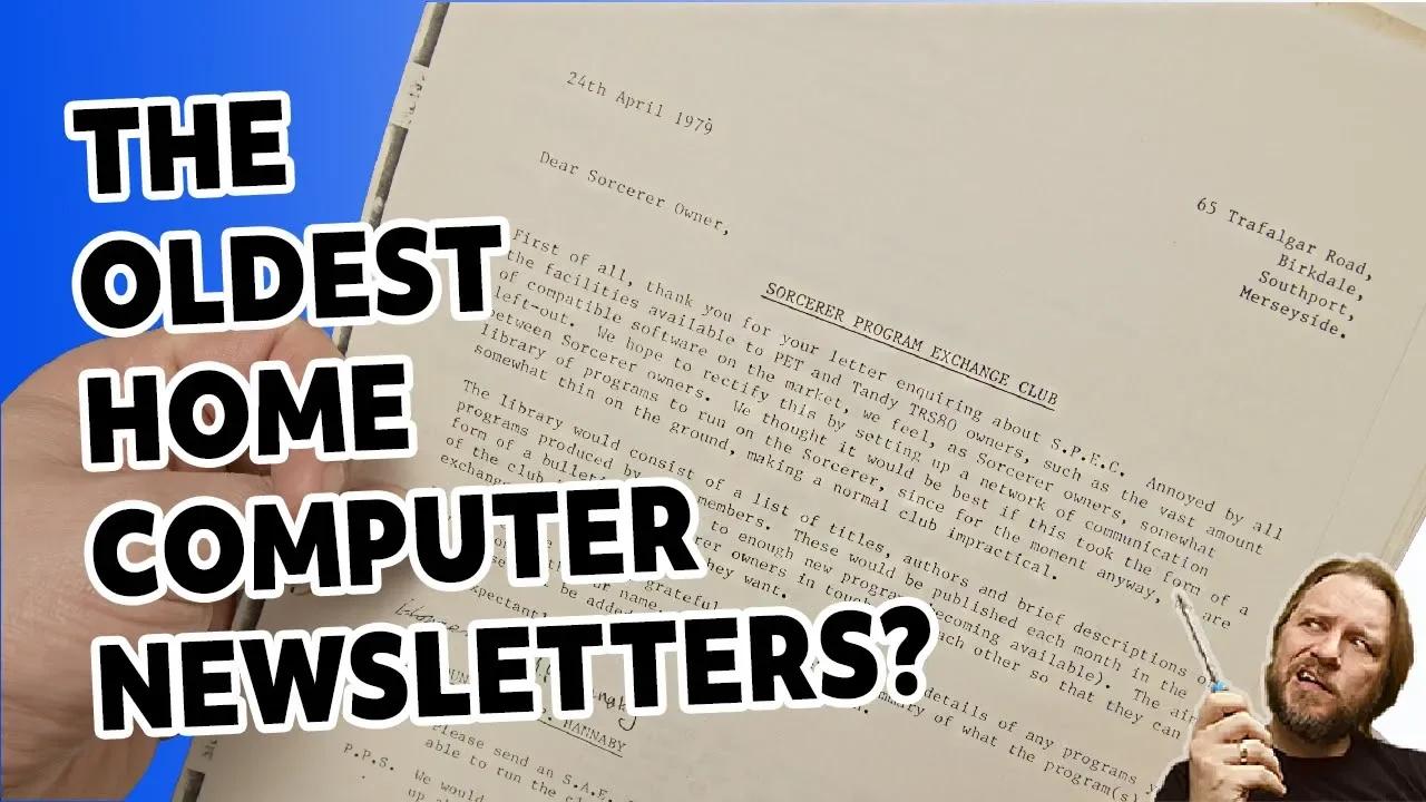 The OLDEST Home Computer Newsletters? Exidy Sorcerer Docs X CZUR Aura ...
