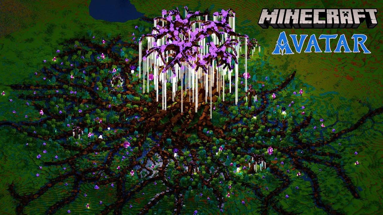 Creating My Own Unique Tree of Souls from AVATAR in Minecraft