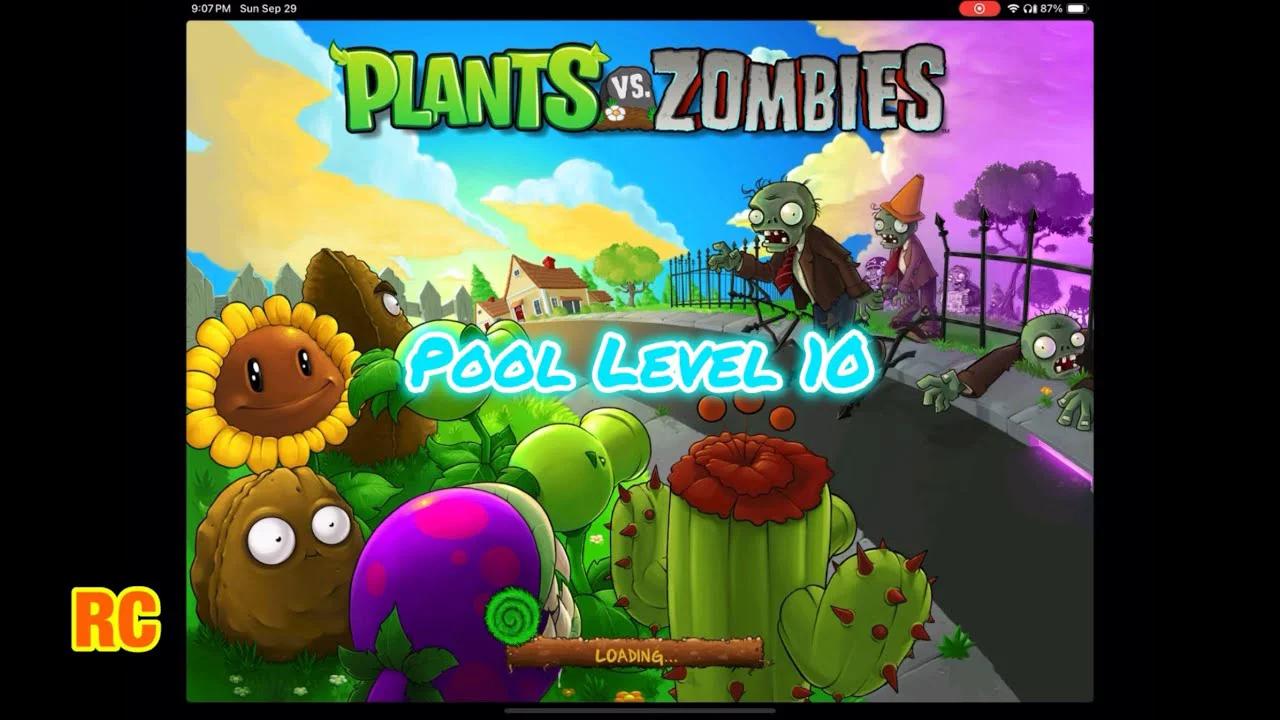 Plants vs Zombies Pool Level 10