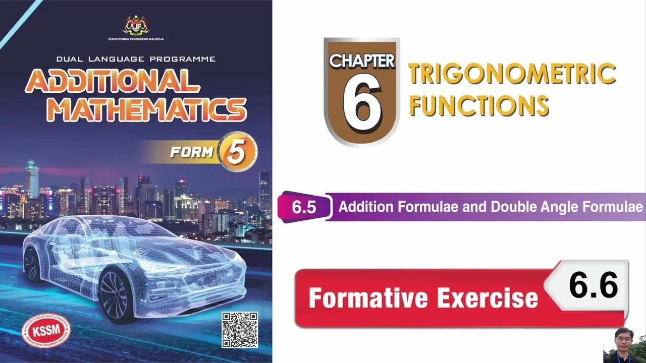 Formative Exercise 6 6 (Question 7 to 9) - AddMath Form 5 Chapter 6