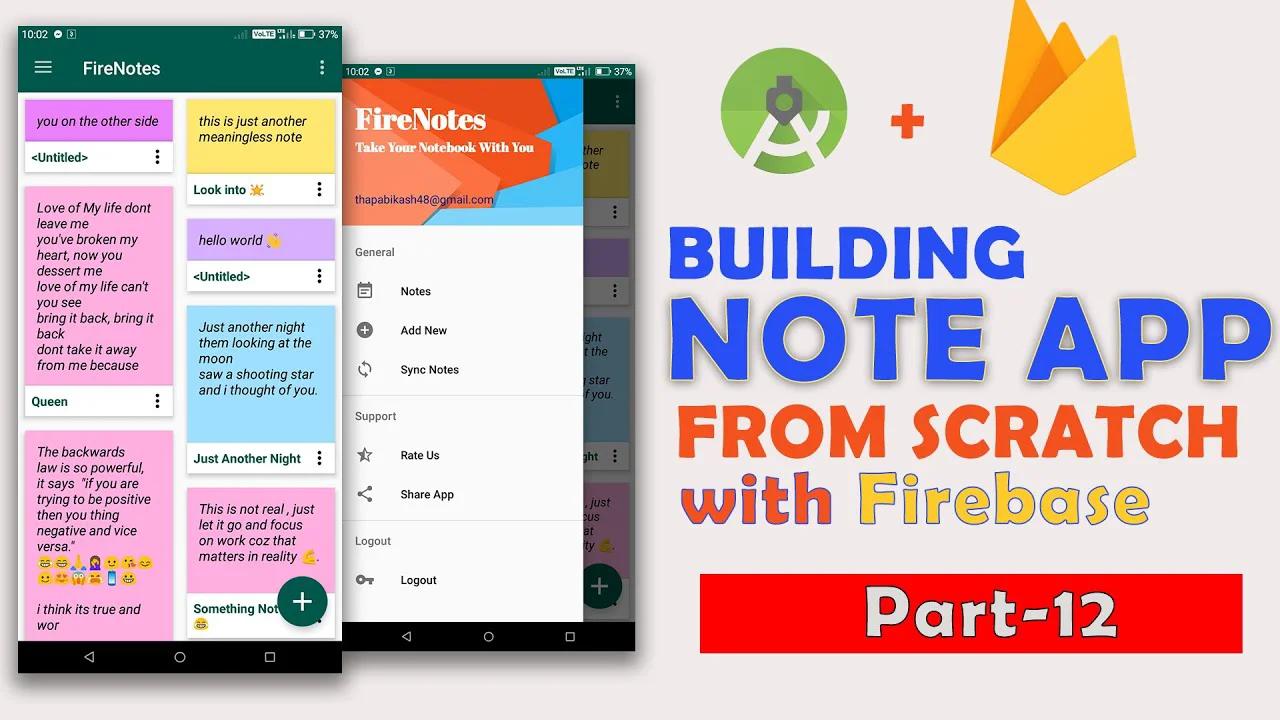 Android Note Taking App Tutorial With Firebase Part 12 Update Note