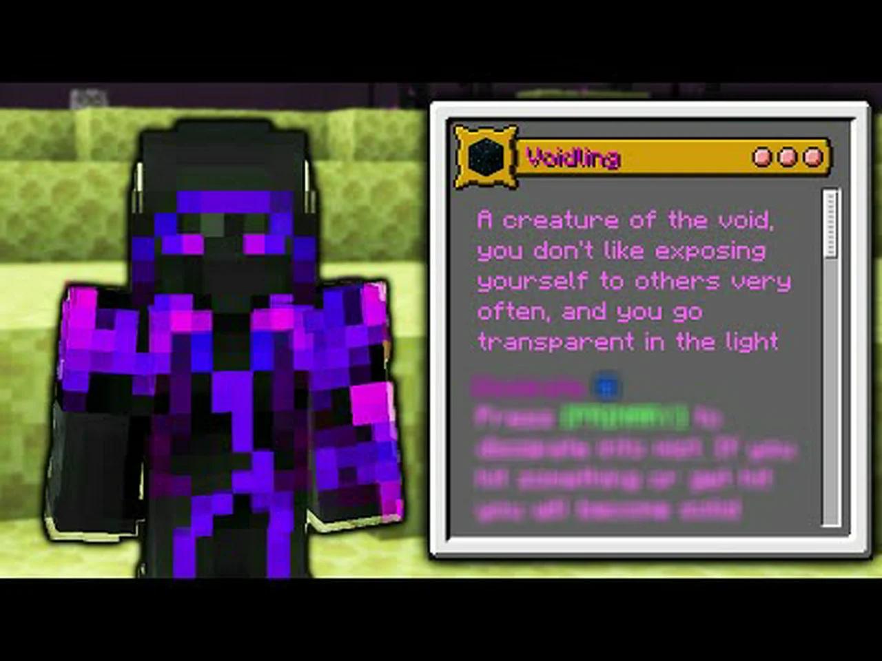 Voidling Origins - Minecraft Origins Mod