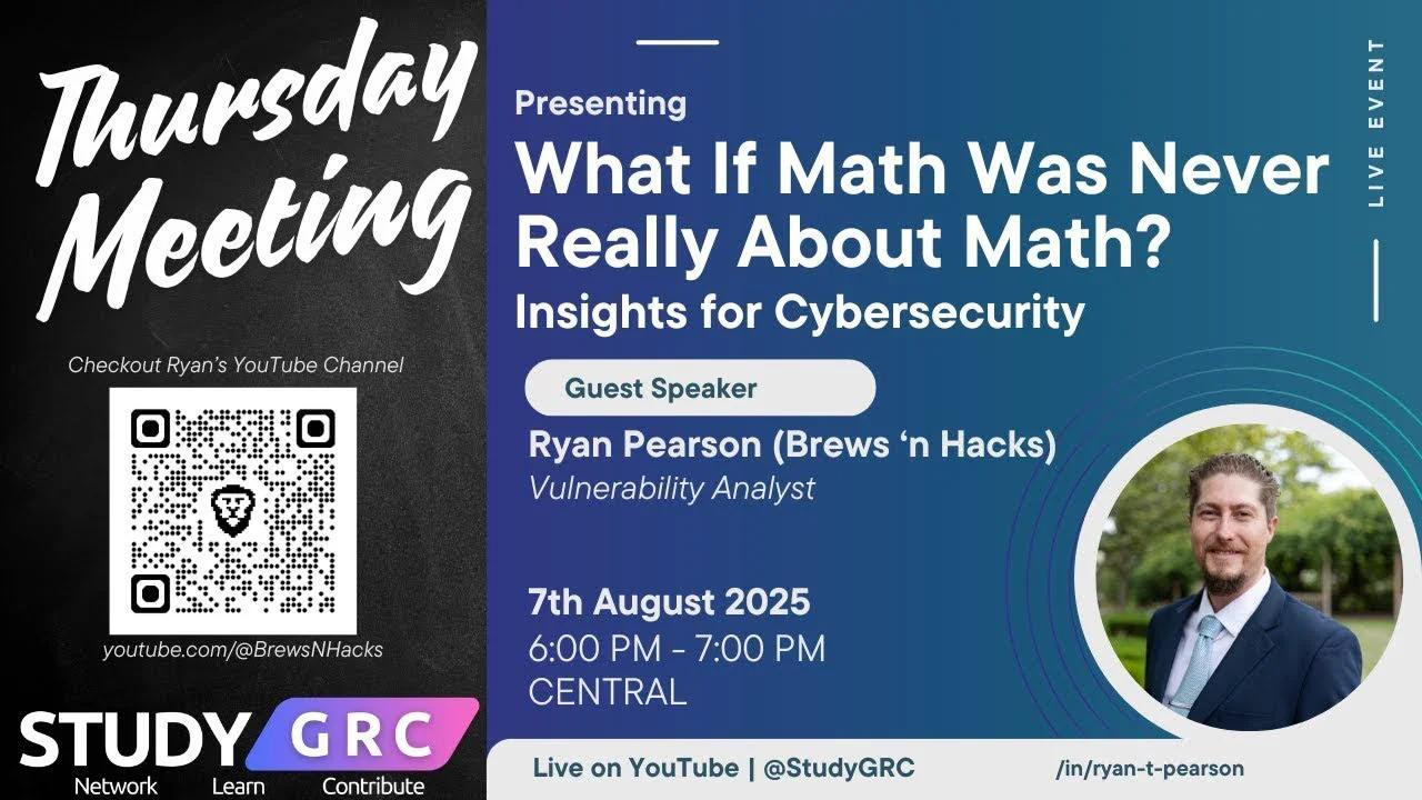 What If Math Was Never Really About Math? | Thursday Meeting | Study GRC