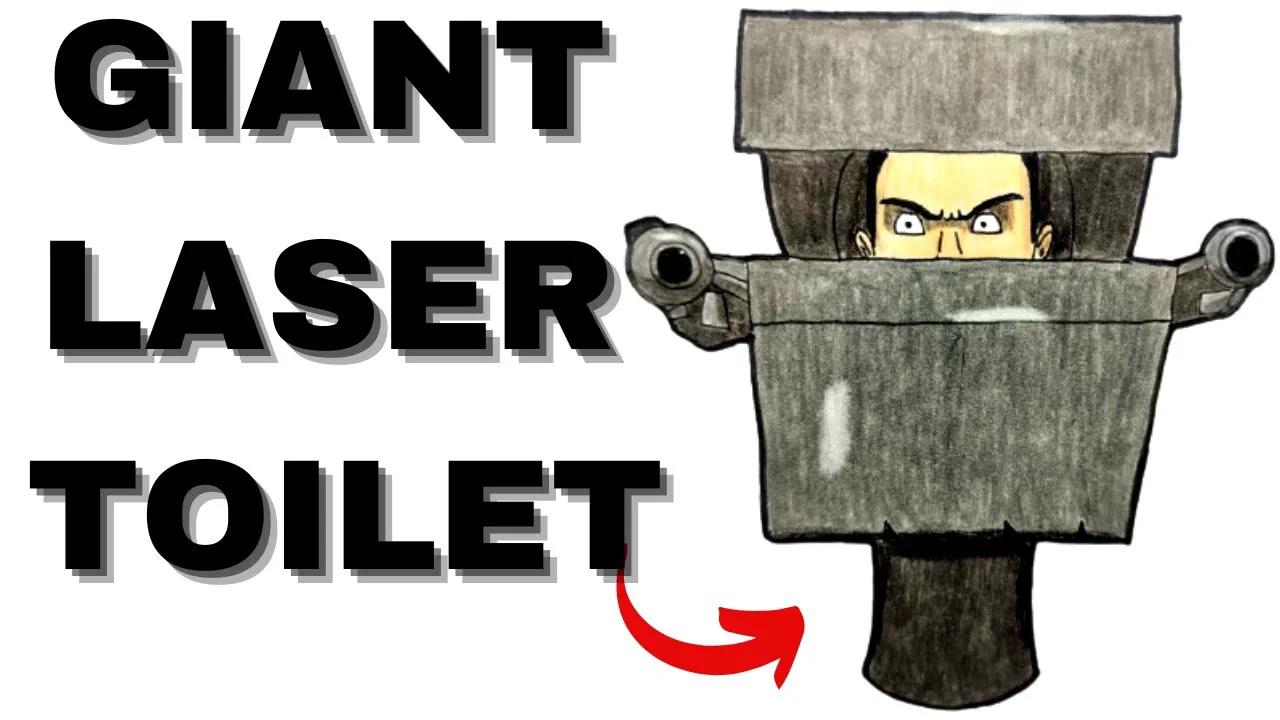 Cómo DIBUJAR al😱GIANT LASER TOILET🚽 de los SKIBIDI TOILET / How to DRAW ...