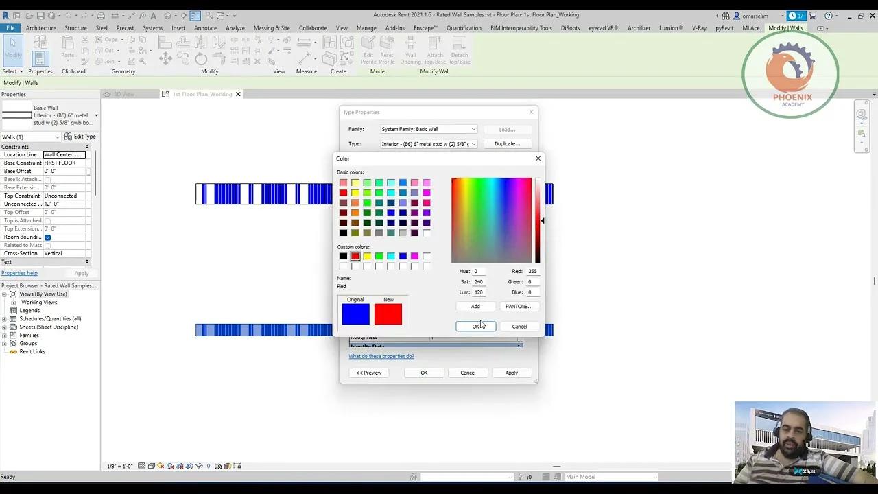 NFPA Fire Rated Wall Symbols Revit Products ريفيت
