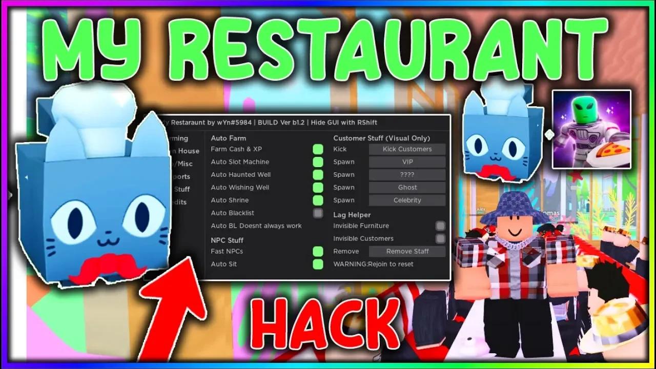 My Restaurant [👽HUGE PET] Script Hack GUI (Auto Farm, Spawn Customers ...