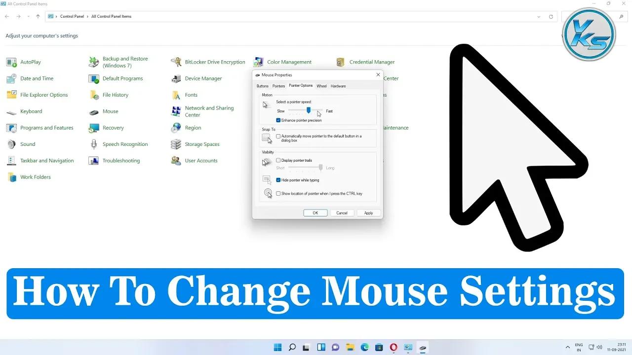 How To Change Mouse Settings in Windows 11 | Windows 11 Me Mouse ...