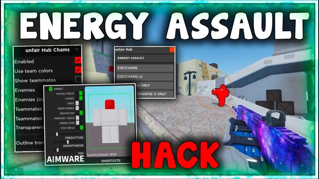 Roblox Energy Assault SCRIPT / HACK GUI | AIMBOT, SILENT AIMBOT, ESP ...