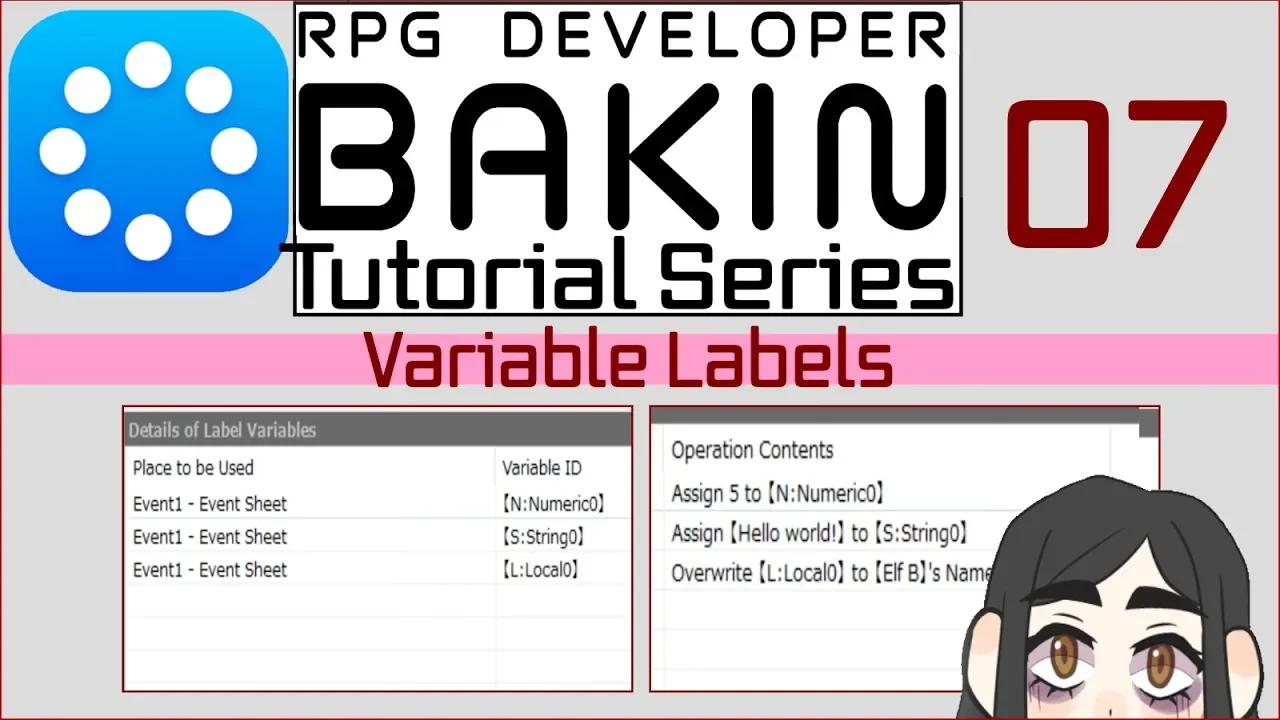 Getting Started in RPG Developer BAKIN: Variable Labels