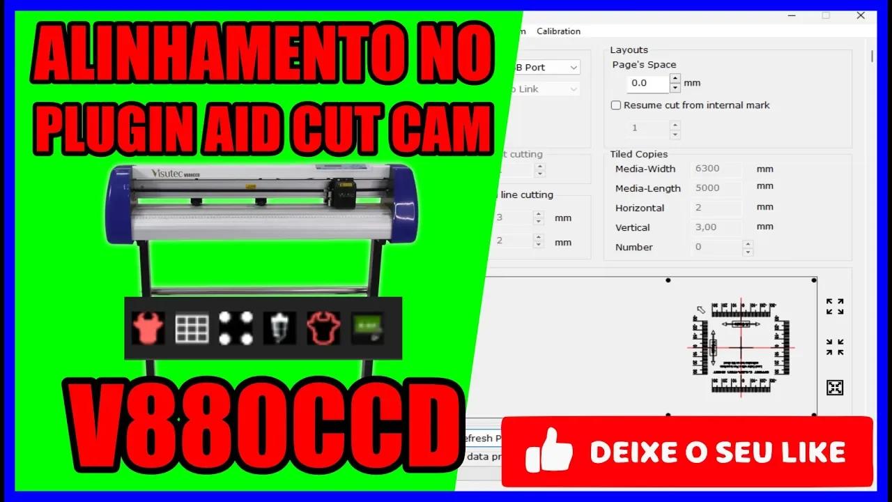COMO FAZER O ALINHAMENTO DA PLOTTER VISUTEC V880CCD NO PLUGIN AID CUT