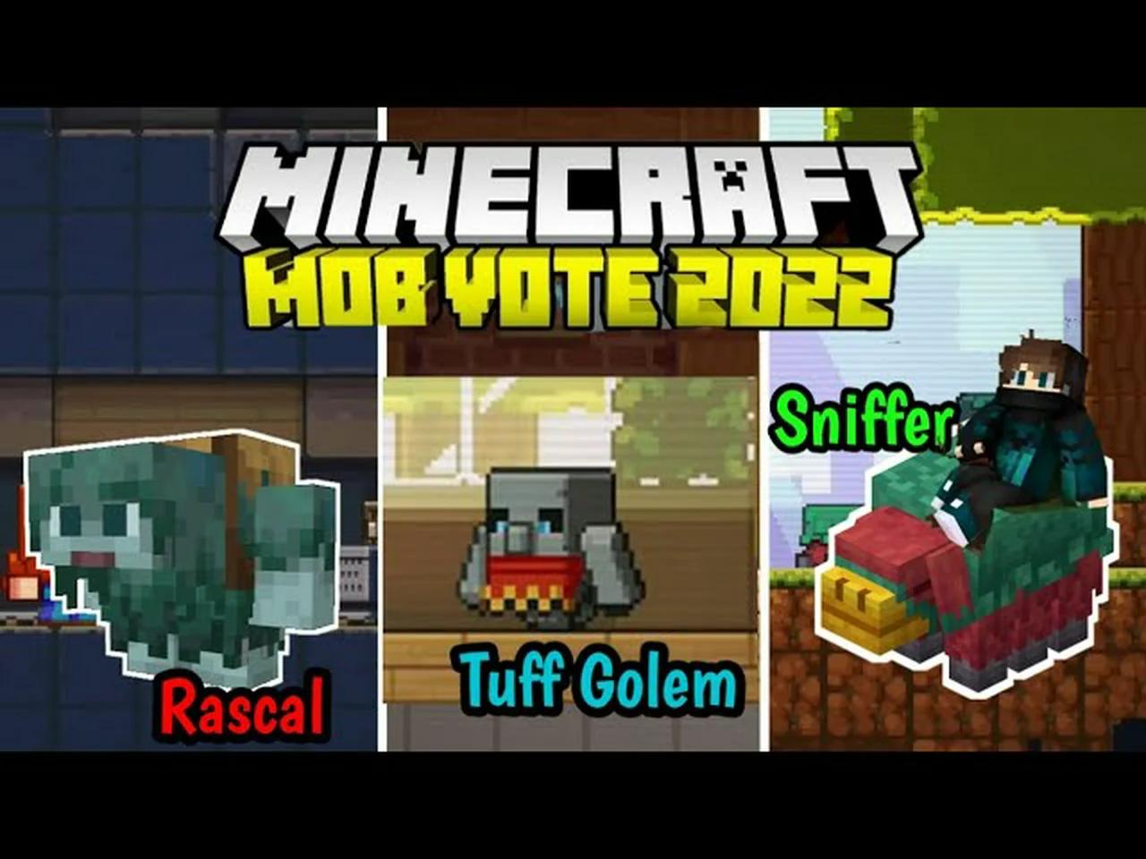 Minecraft 1.20 New Mob Sniffer,Rascal,Tuff Golem||Minecraft Mob Vote ...