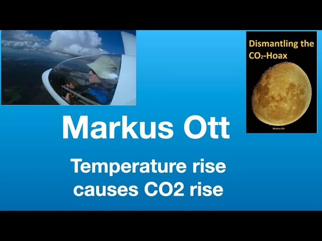 Temperature rise causes CO2 rise