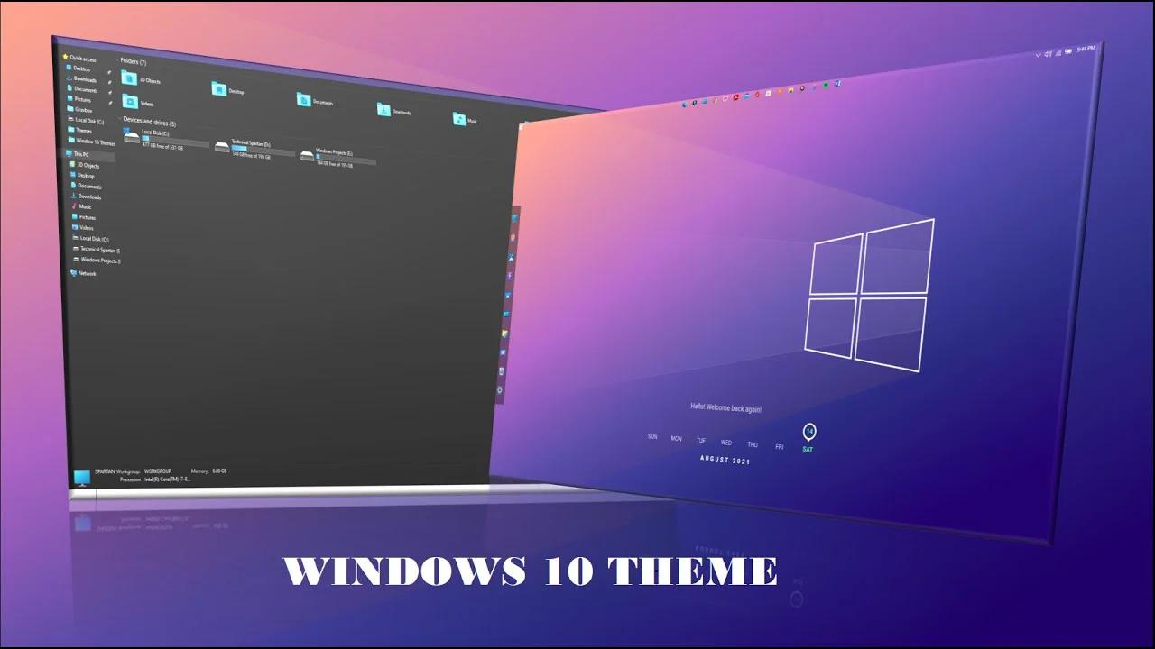 Windows 11 | Clean Windows 10 Theme | How to Customize Windows 10