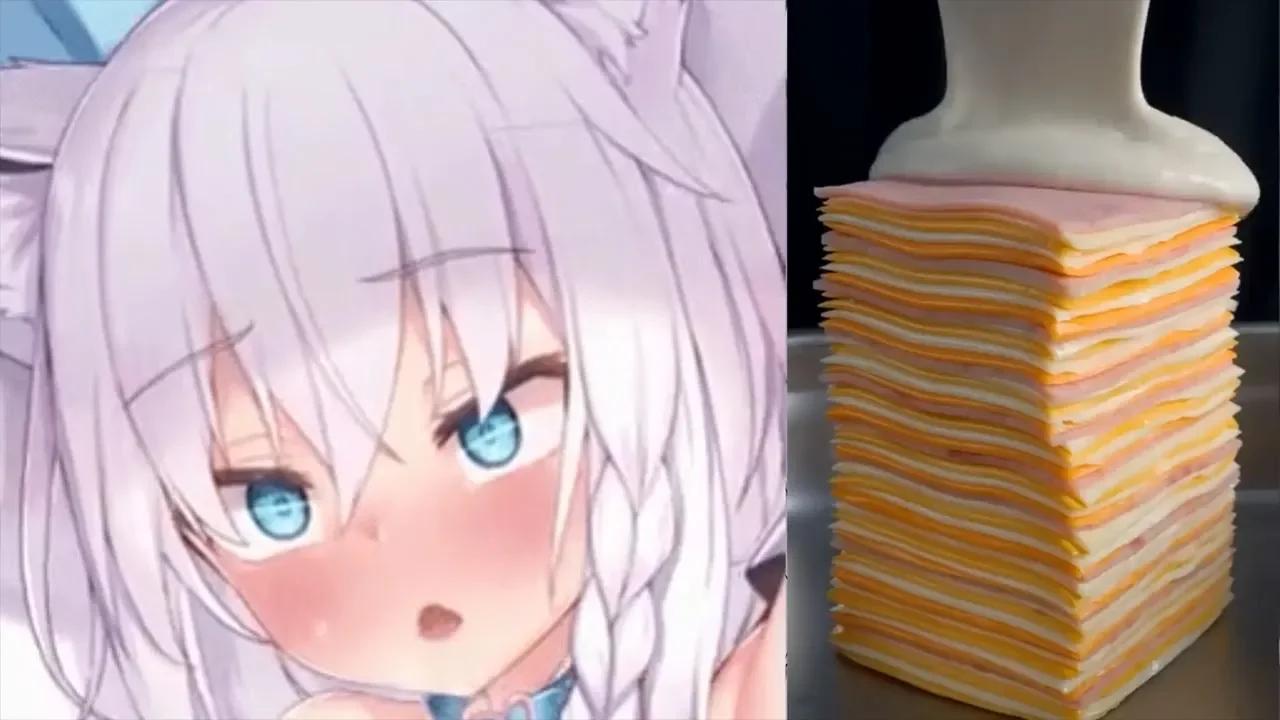 Shirakami Fubuki cheese slap meme