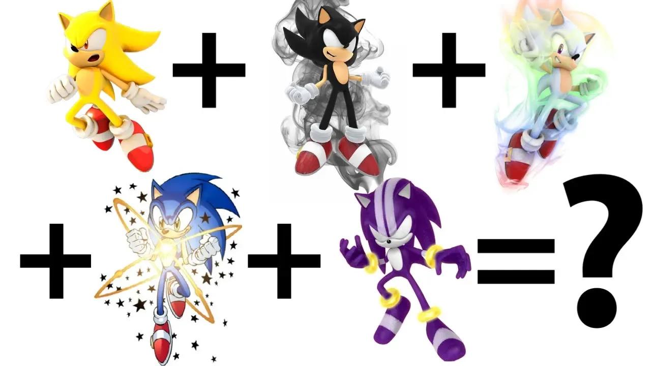 Combining 5 Super Sonic Forms into 1! (Super, Dark, Hyper, Ultra ...