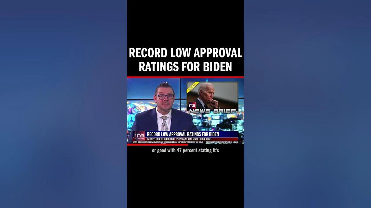 Record Low Approval Ratings for Biden