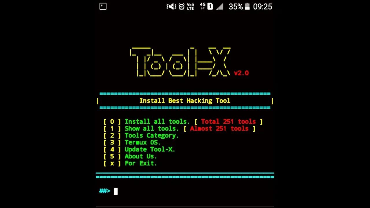 Tool-X Kali Linux Hacking Tool Installer